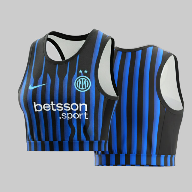 Inter Milan 2025-26 Crop Women’s Jersey Bold Game Day Look – Blue ...
